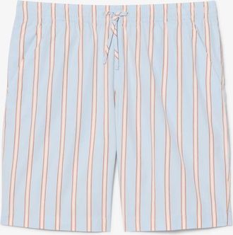 Lacoste Gestreifte Shorts aus Baumwollpopeline in