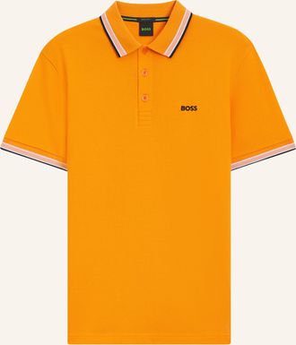 HUGO BOSS Piqu&eacute;-Poloshirt Paddy Curved Regular Fit orange