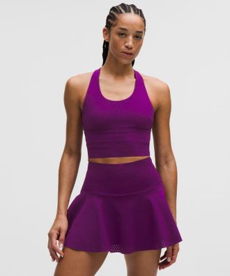 lululemon Ventiliertes Tennis-Tanktop f&uuml;r Frauen - Gr&ouml;&szlig;e XL in Ultra Plum