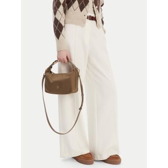 Tommy Hilfiger Handtasche Tommy Hilfiger Th Go Crossover Nylon AW0AW18164 Braun