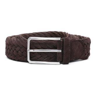 Canali Homme, Accessoires, Brun, Taille: 105 CM Ceinture en daim italien
