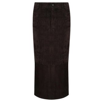 D.exterior Femme, Jupes, Brun, Taille: 40 FR Maxi Skirt