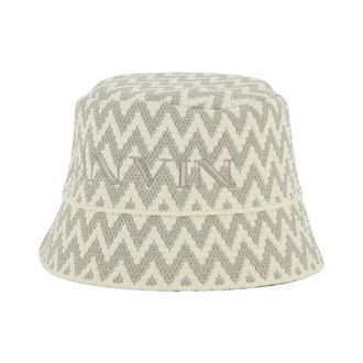 Lanvin Bonnet en maille jacquard Chevron - Homme - Accessoires - Beige - Taille: 58 CM