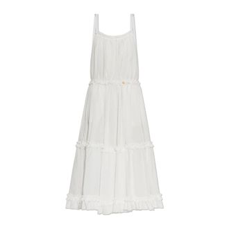 Balmain R&uuml;schenkleid - - Dresses - Damen - Wei&szlig; - S