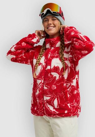 Roxy Alabama Full Printed Half-Zip Sweater barberry floral flurries