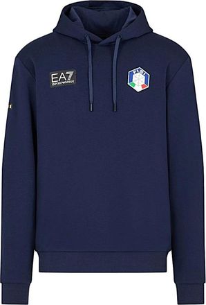 Emporio Armani Emporio Armani Ea7, Homme, Sweatshirts et sweats &agrave; capuche, Bleu, Taille: XL Maglia
