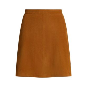 Kiton Soft Leather Skirt - - Skirts - Damen - Braun - XS