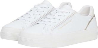 Tommy Hilfiger Essential Vulc Baskets pour femme, Blanc or, 39 EU