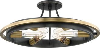 Hudson Valley Lighting Hudson Valley Lighting - Chambers 6 Leuchten für bündige Montage in gealtertem Messing, Glas