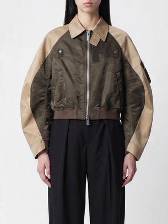 sacai Jacke Damen Farbe Kaki