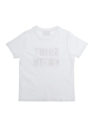 MC2 Saint Barth Girls T-Shirt Elly White Cotton T-Shirts And Polos