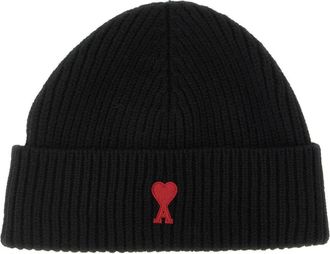 Ami A.m.i. Logo Beanie M&uuml;tze - - Accessories - unisex - Schwarzk - ONE SIZE