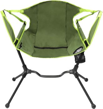 Generic Campingstuhl mit Schaukelstuhl, Campingschaukel, faltbar, mit Tragetasche - Campingstuhl, drehbar, tragbar, robust, für Terrasse, Picknick