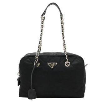 Prada Pre-owned Impuntu Chain Schultertasche - - Pre-owned - Damen - Schwarzk - ONE SIZE