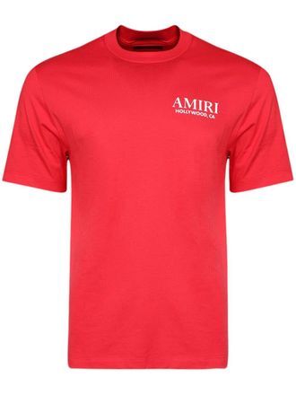 Amiri T-Shirt mit grafischem Print - Rot