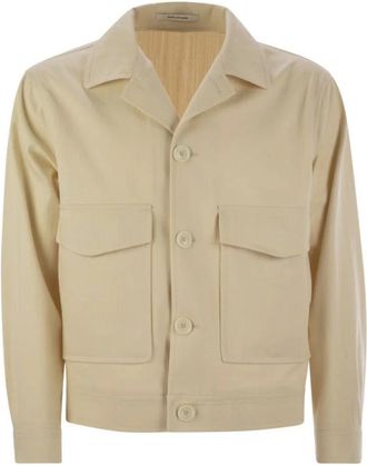 Tagliatore Homme, Vestes, Beige, Taille: L Veste en m&eacute;lange de coton stretch