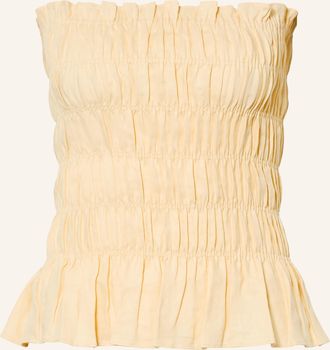 Faithfull The Brand Faithfull The Brand Off-Shoulder-Top Tiera Aus Leinen gelb