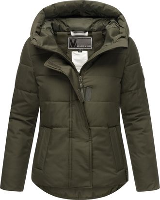 Marikoo Damen Steppjacke mit Teddy-Innenfutter & Kapuze - Elira