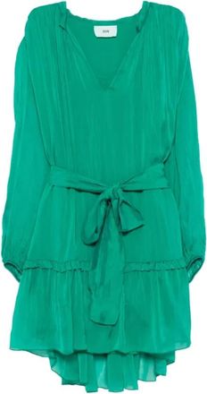 SOLOTRE Femme, Robes, Vert, Taille: 38 FR Robes Courtes