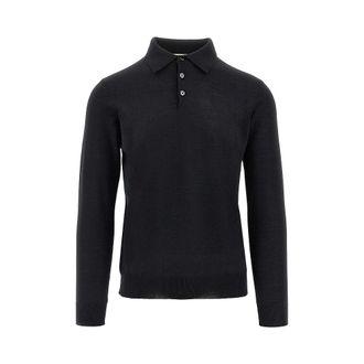 The Pull Wool and silk polo sweater Man 46