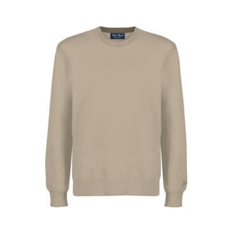 Saint Barth Pull-over en cachemire &agrave; col rond Regent - Homme - Pulls - Beige - Taille: L
