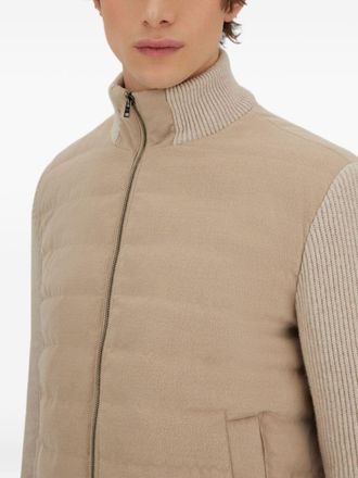 Herno Quilted Wool-Blend Jacket - Beige