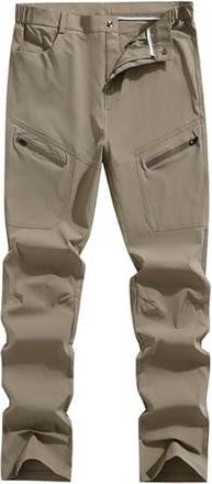 Generic Pantalon De Travail Homme Pantalon Homme Multipoches D&eacute;perlant Pluie Velo Surpantalon Moto Cross Trekking &Eacute;t&eacute; Musculation Grande Taille Cargo Noir Vet