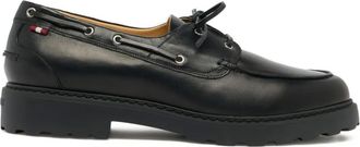Bally chaussures bateau Gusto en cuir - Noir