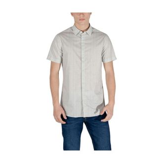 A|X Armani Exchange Kurzarm Hemd f&uuml;r Freizeit - - Shirts - Herren - Beige - 2XL