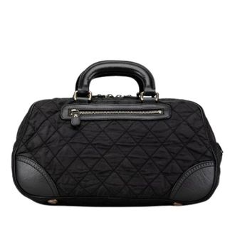 Chanel Pre-owned Quilted Nylon Handbag - - Pre-owned - Damen - Schwarzk - ONE SIZE