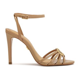 Kazar Beige Sandalen mit Metallmonogramm - - Shoes - Damen - Beige - 40 EU