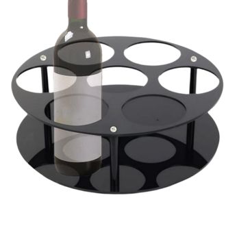 Generico Zuckerregal aus Acryl - Kaffee-Halterung f&uuml;r 7 Flaschen, transparentes Aufbewahrungsregal, langlebig, moderner Flaschenhalter f&uuml;r Caf&eacute;, C