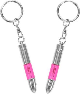 Hemobllo D&eacute;chargeur &Eacute;lectrostatique Voiture 2 Pi&egrave;ces Tiges Plastiques Porte-Cl&eacute;s Antistatique pour &Eacute;limination Statique et D&eacute;charge d&Eacute;lectricit&eacute; Statique Corps