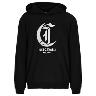 Just Cavalli Besticktes Baumwoll-Sweatshirt - - Sweatshirts & Hoodies - Herren - Schwarzk - XS