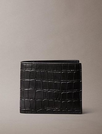 Calvin Klein Portefeuille gaufré à motif crocodile