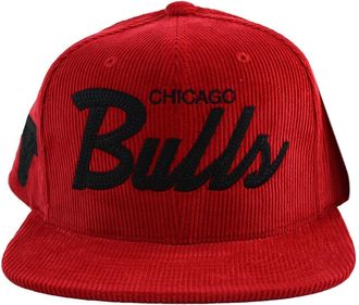 Mitchell & Ness NBA Cord Snapback Cap Chicago Bulls red