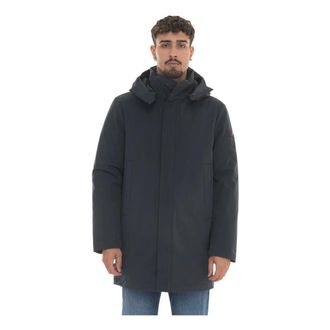 Peuterey Gef&uuml;tterte Jacke mit abnehmbarer Kapuze - - Jackets - Herren - Blau - 2XL