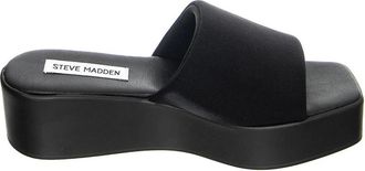 Steve Madden Femme, Chaussures, Noir, Taille: 41 EU Sandale compens&eacute;e