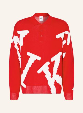 Nike Strick-Poloshirt Club Rugby rot