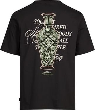 Les Deux T-shirt Ben Faience imprim&eacute; en coton organique