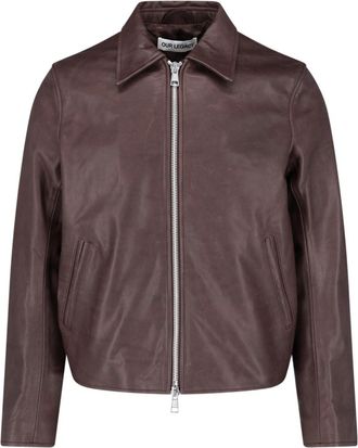 Our Legacy Braune Lederjacke