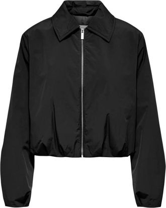 Only Only, Femme, Vestes, Noir, Taille: 38 FR Blazer Col Rond Fermeture &Eacute;clair Col Classique