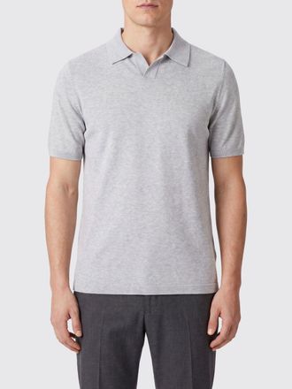 KANGRA Polo &agrave; manches courtes en tricot de soie et cachemire