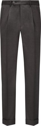 Hiltl Wollhose Milano U mit Stretchanteil und Bundfalte in