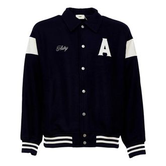 Autry Japx142T142T Bomber Jacket - Homme - Vestes - Bleu - Taille: L