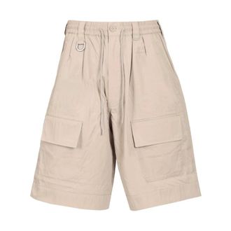 Yohji Yamamoto Wide Leg Shorts - - Shorts - Herren - Beige - L