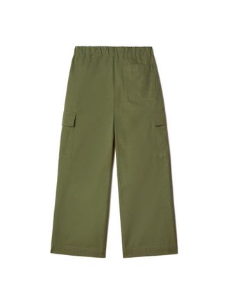 Off-white Cotton Cargo Trousers - Black