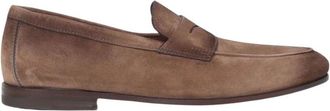 Santoni Homme, Chaussures, Brun, Taille: 43 EU Mocassins Penny en Cuir Su&eacute;d&eacute;