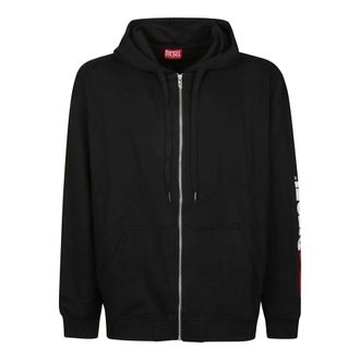 Diesel Herren, Sweatshirts & Hoodies, Schwarzk, XLGr&ouml;&szlig;e