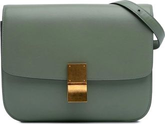 Celine Hobo Bags - Medium Calfskin Classic Box - Gr. unisize - in Grün - für Damen